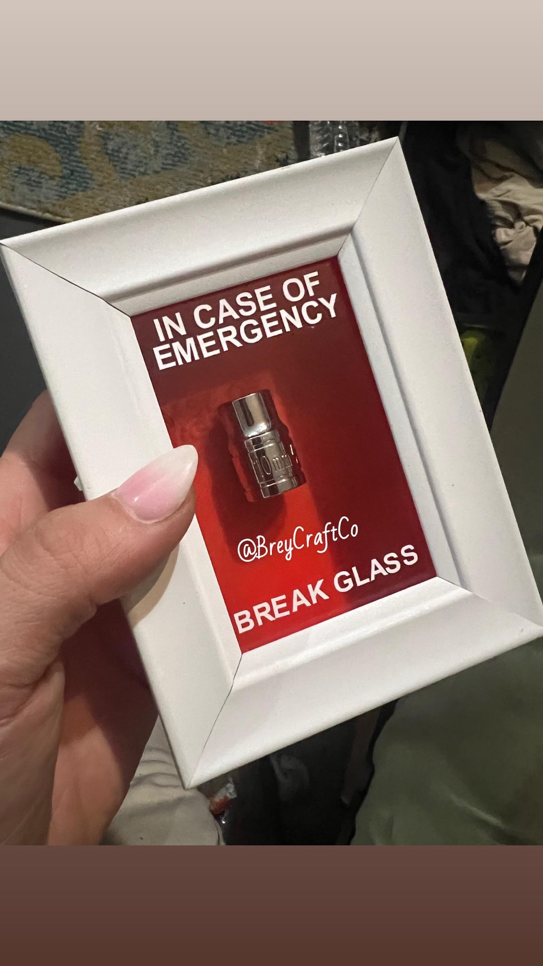 In Case of Emergency Break Glass Box | Vinyl Sticker | Custom - Etsy