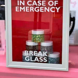 In Case of Emergency Break Glass Box | Vinyl Sticker | Custom - Etsy