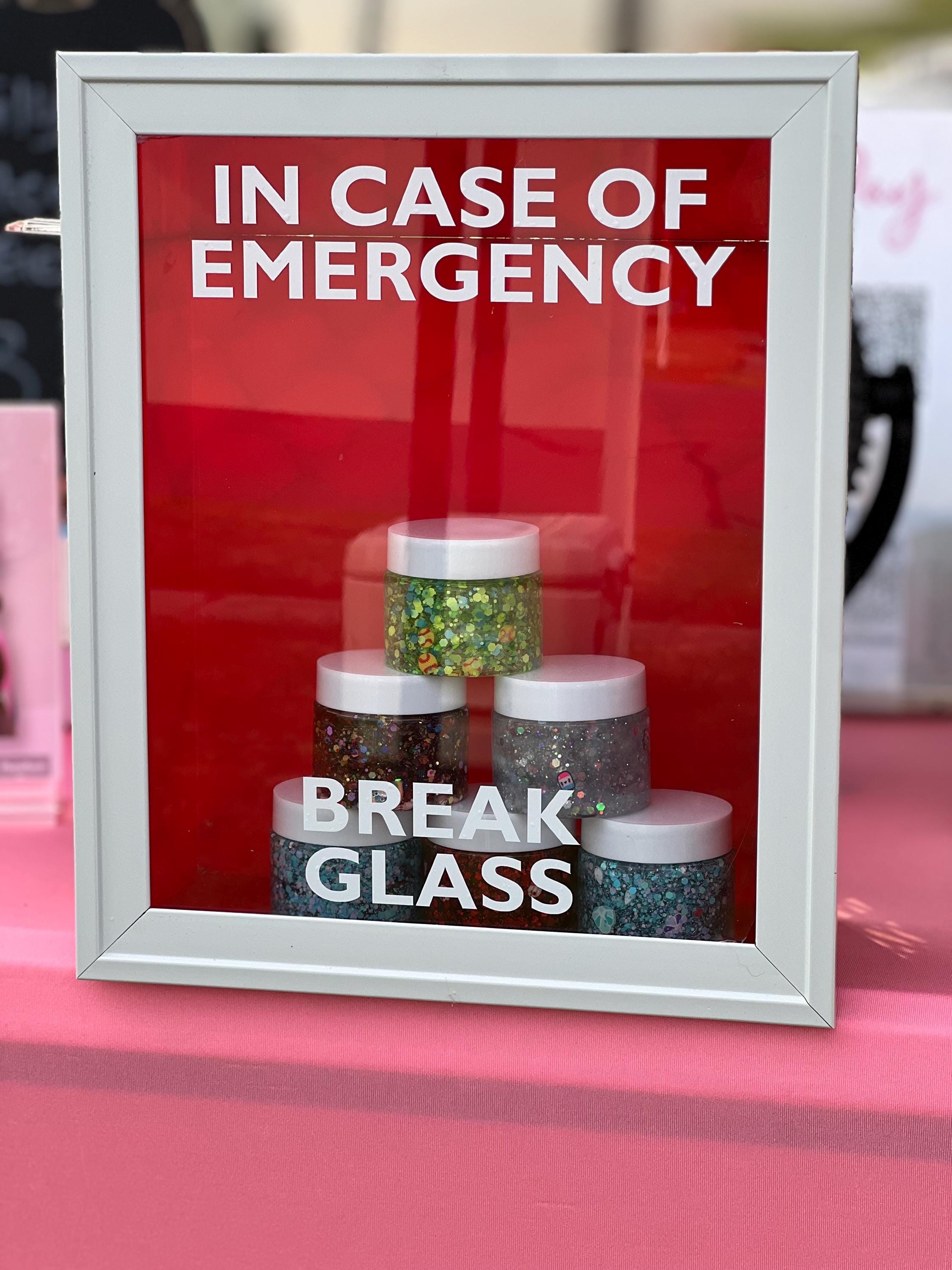 In Case of Emergency Break Glass Box | Vinyl Sticker | Custom - Etsy