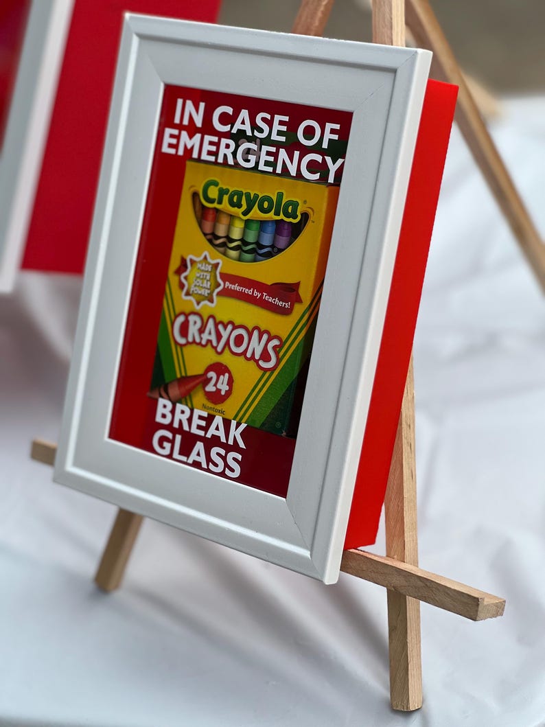 In Case of Emergency Break Glass Box Vinyl Sticker Custom - Etsy