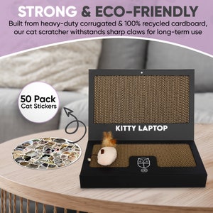 Kitty Laptop Cat Scratcher: Interactive Toy With Catnip Mouse ...