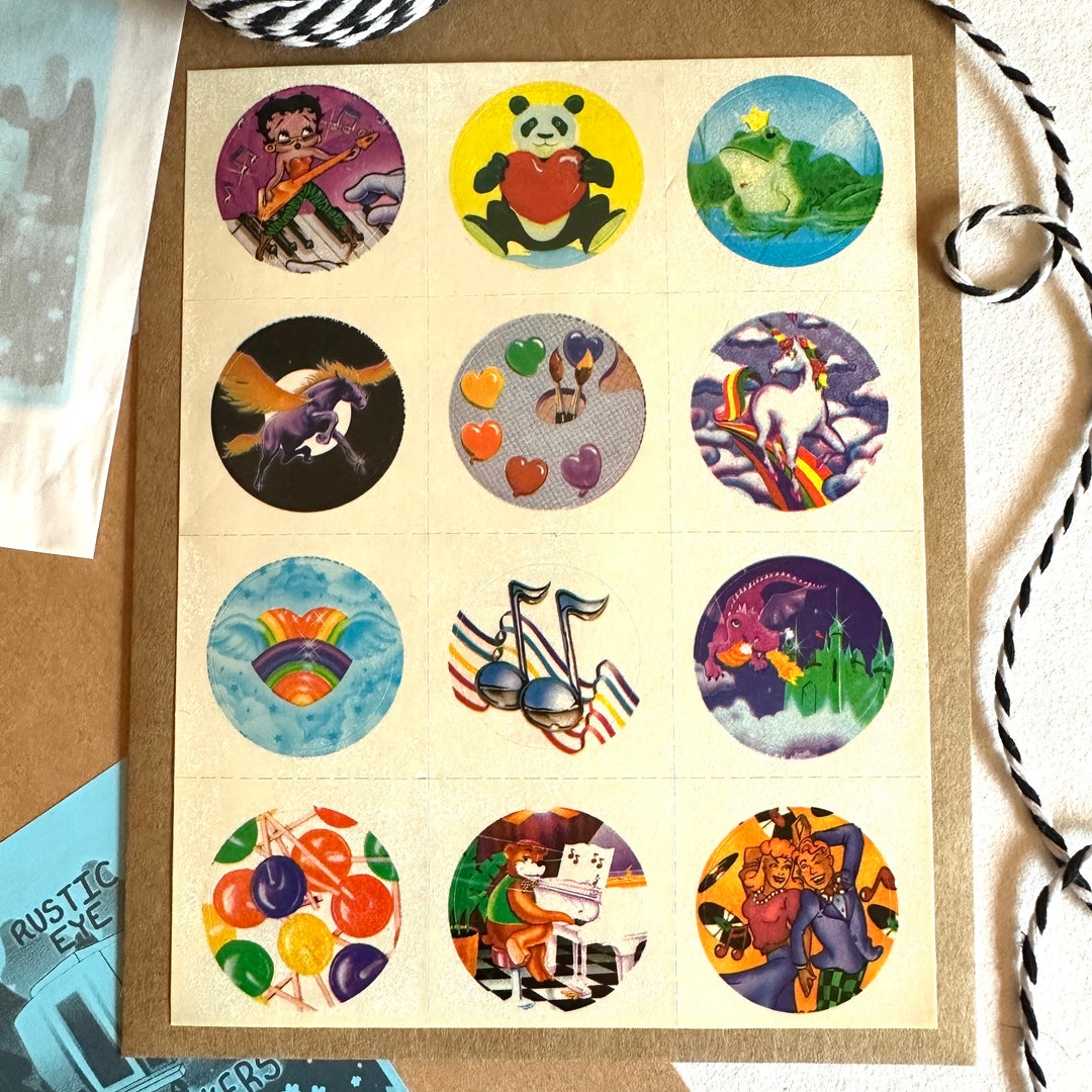 Vintage 80s Lisa Frank Sticker Sheet Many Collectors Edition, Betty ...