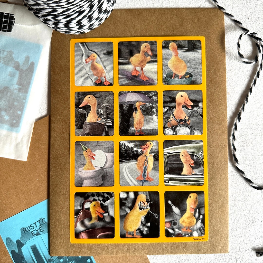 Vintage AGC Thimon Thez Duck Sticker Sheet HTF, American Greetings ...