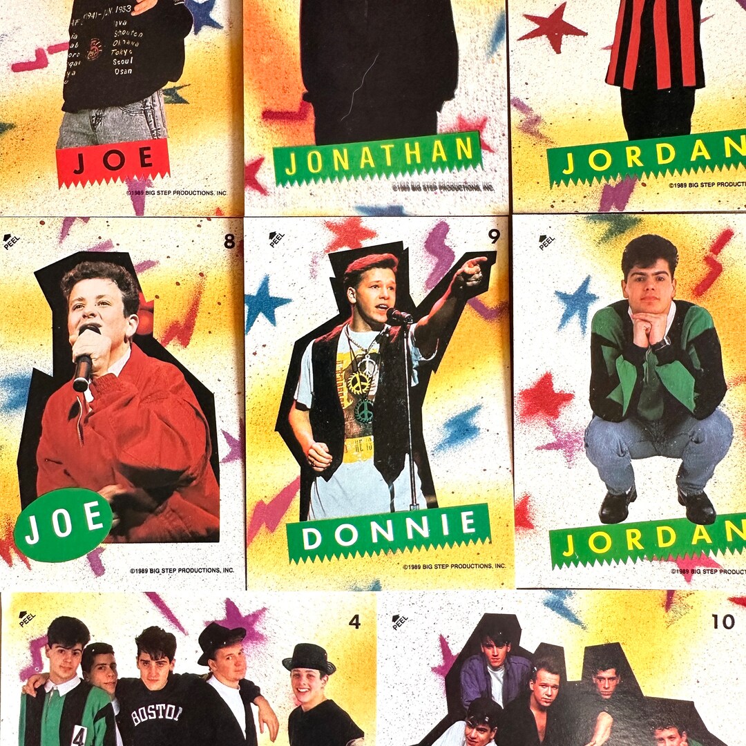 Vintage 1989 New Kids on the Block Hangin’ Tough Collectible Stickers ...