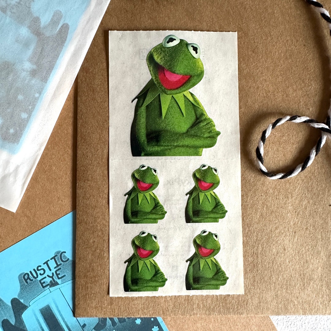 Vintage Kermit the Frog Stickypix Sticker Mods Paper House Productions ...