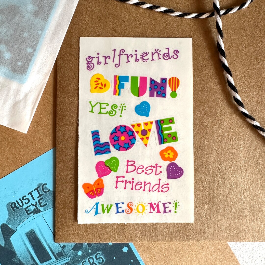 Vintage Y2K Best Friends Friendship Word Mods Mrs Grossman’s Bitsy ...