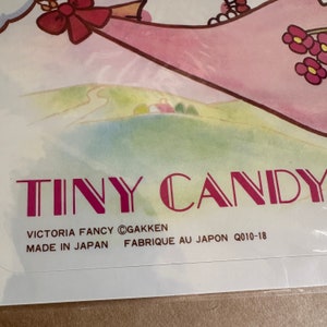 Vintage 80s Victoria Fancy Gakken Tiny Candy Sticker VERY RARE, Made in Japan New in Package ...