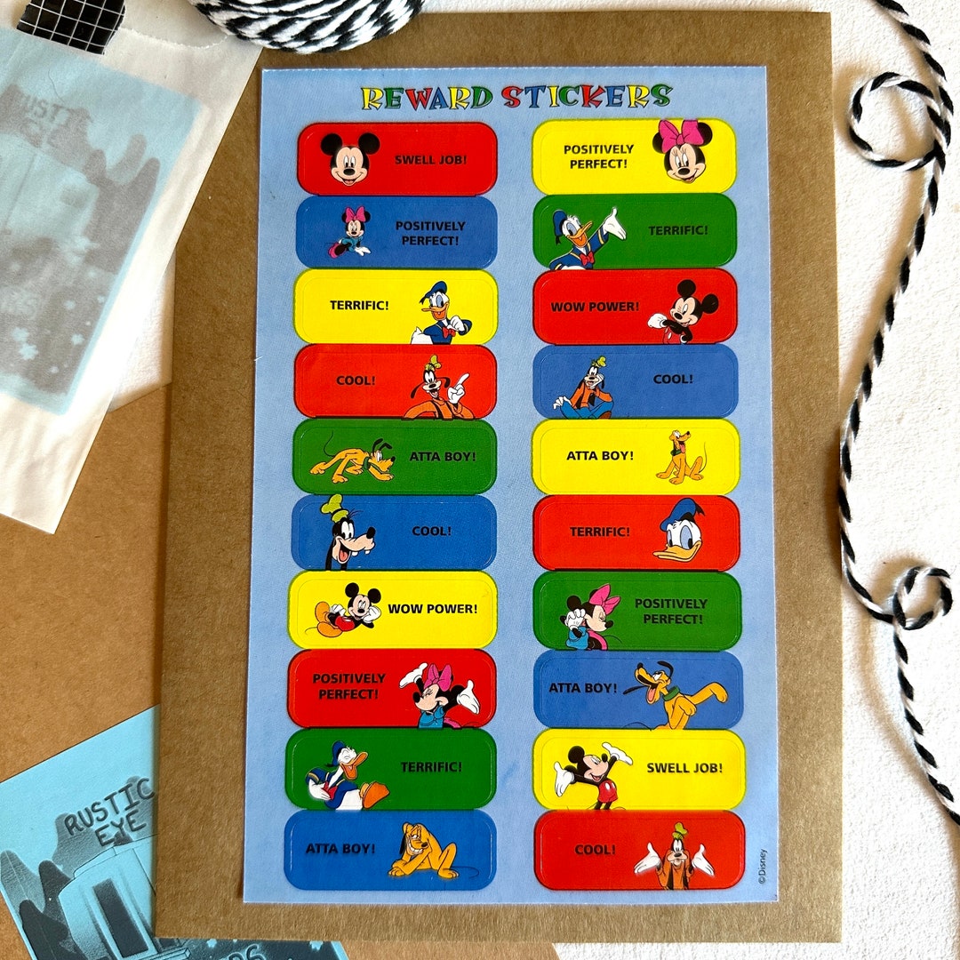 Vintage Sandylion Mickey Mouse Reward Maxi Sticker, Team Building ...