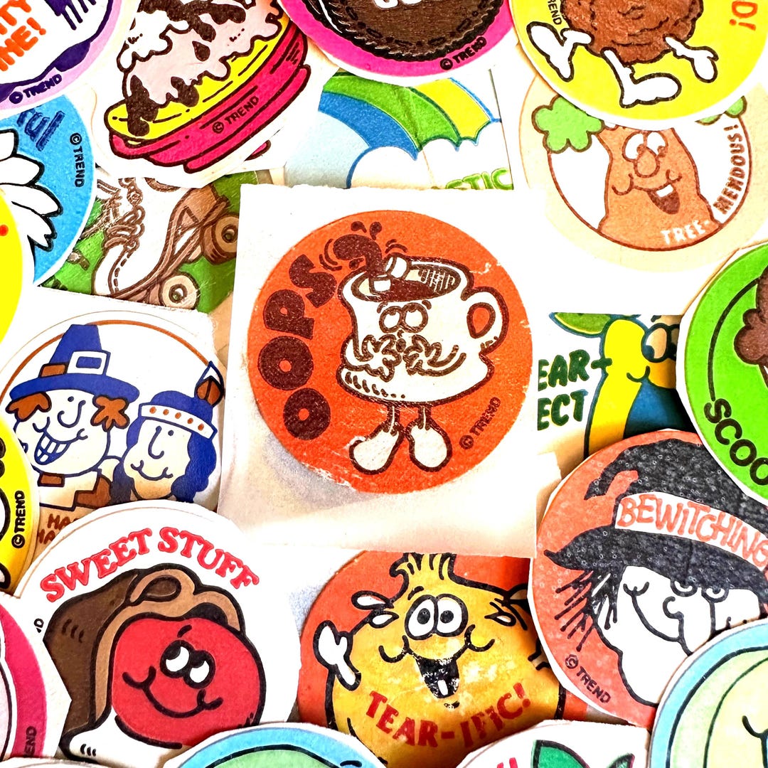 Surprise Set of 3 IMPERFECT Trend Scratch ‘N Sniff Stickers: 80s & 90s ...