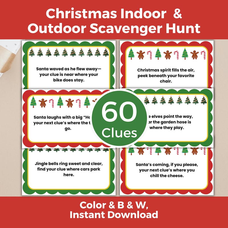 Christmas Scavenger Hunt - Etsy