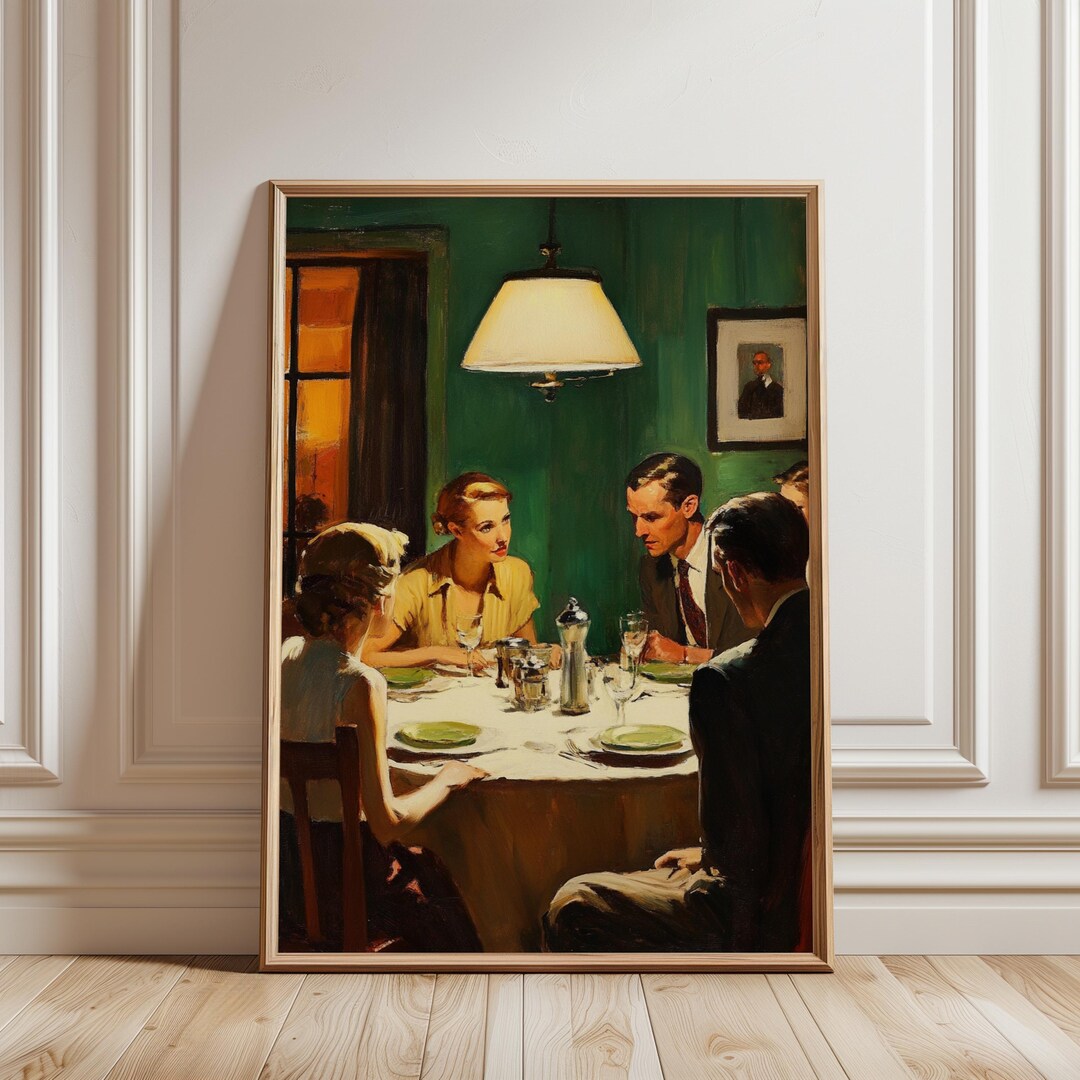 Edward Hopper Kitchen Poster Art Reproduction, Abstract Wall Art Print, Modern Art Painting ...