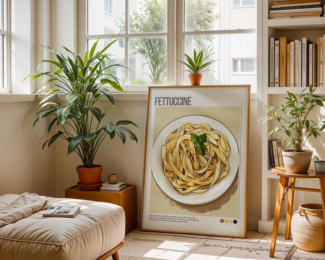 Pasta: Poster / Food / Illustrations / Art Print / Home Decor ...