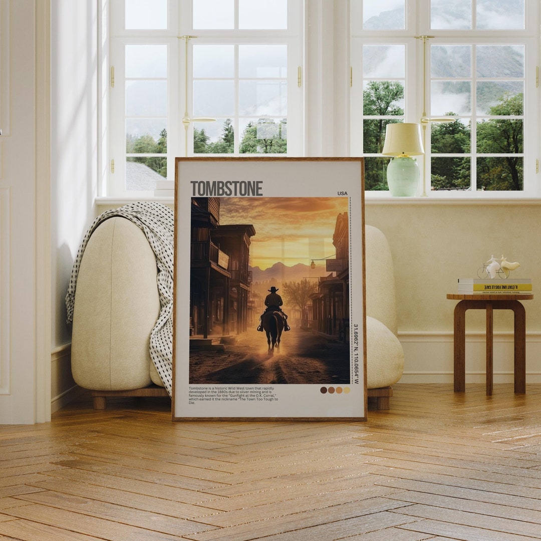 Tombstone Poster, Wall Art & Fine Art Print, Home Decor, Arizona Poster ...