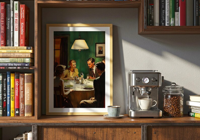 Edward Hopper Kitchen Poster Art Reproduction, Abstract Wall Art Print, Modern Art Painting ...