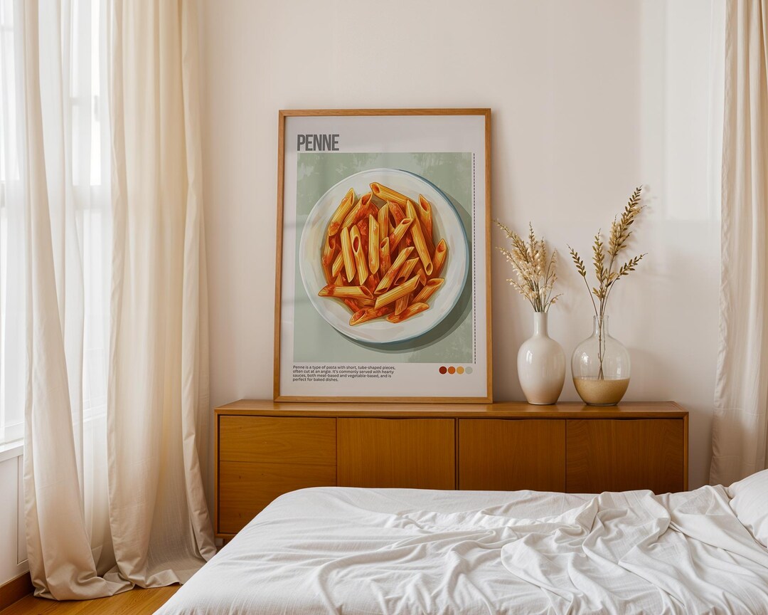 Printable Pasta Guide Wall Art, Essential Kitchen Guide for Pasta Lover ...