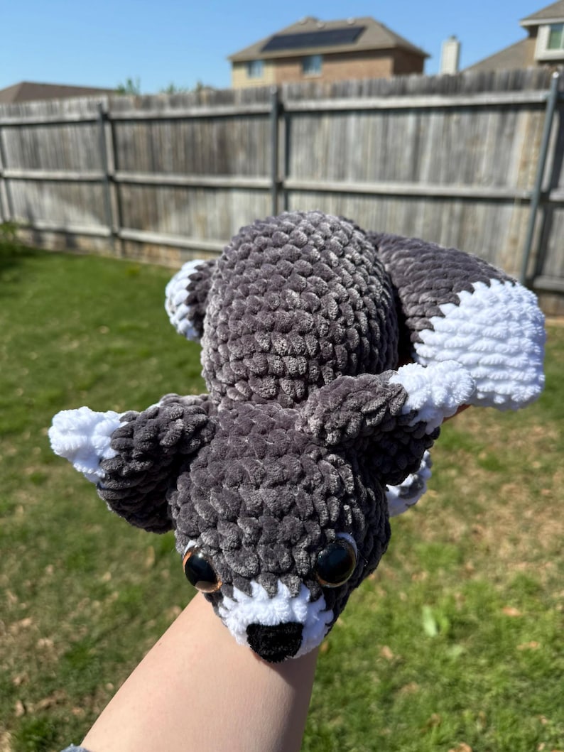 Sleepy Wolf Crochet - Woodland Critter With Hand-painted Eyes - Etsy