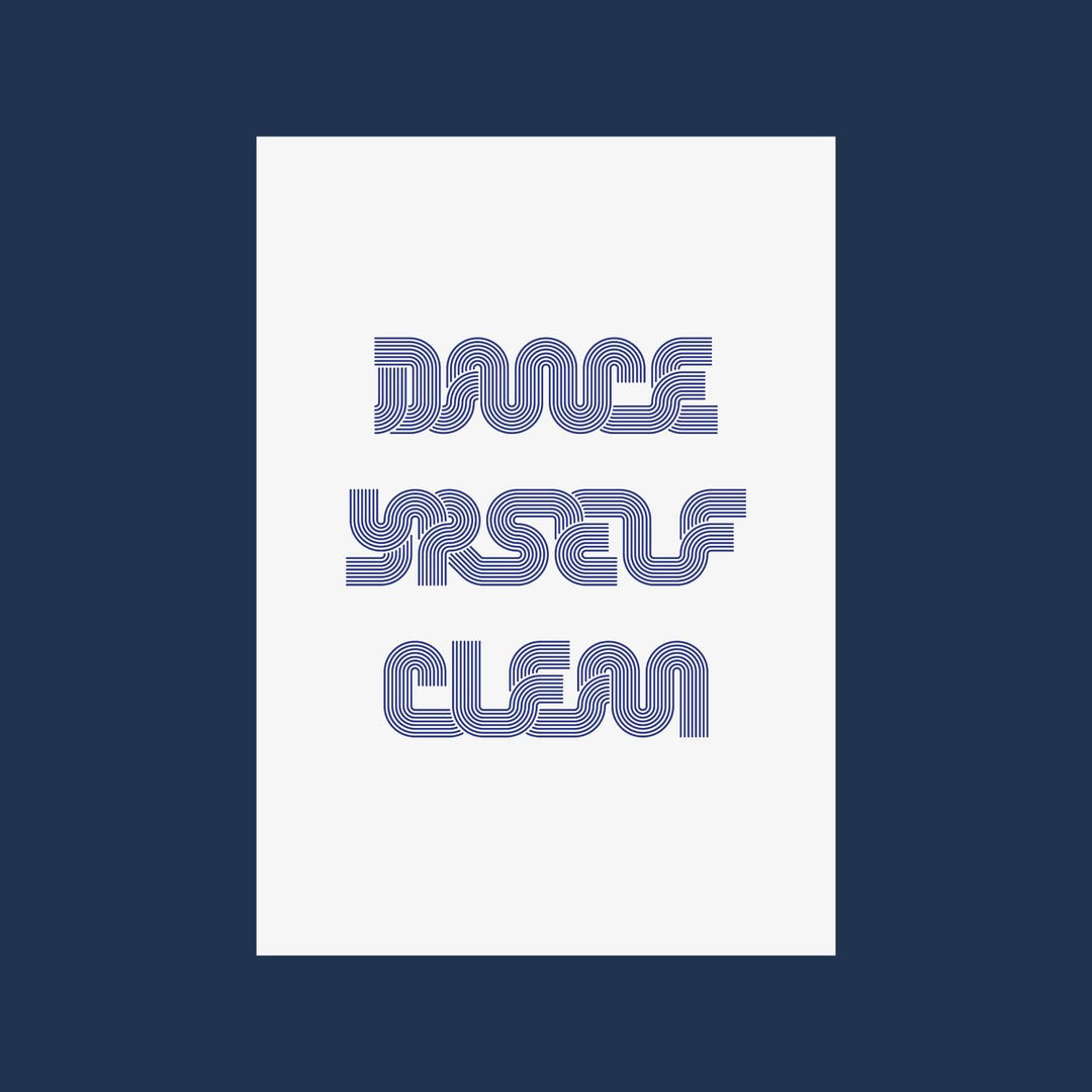 Dance Yrself Clean - LCD Soundsystem - A5, A4 & A3 - Music Poster - Etsy