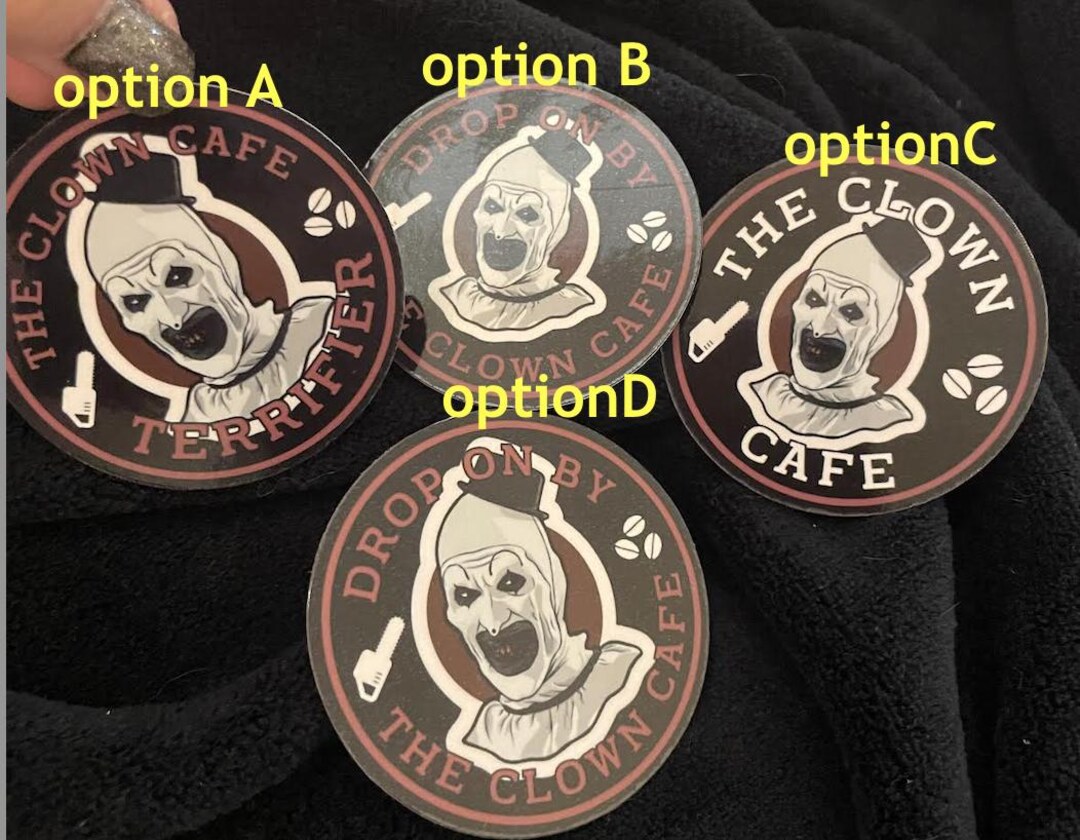 CLOWN CAFE TERRIFIER Sticker Art the Clown - Etsy