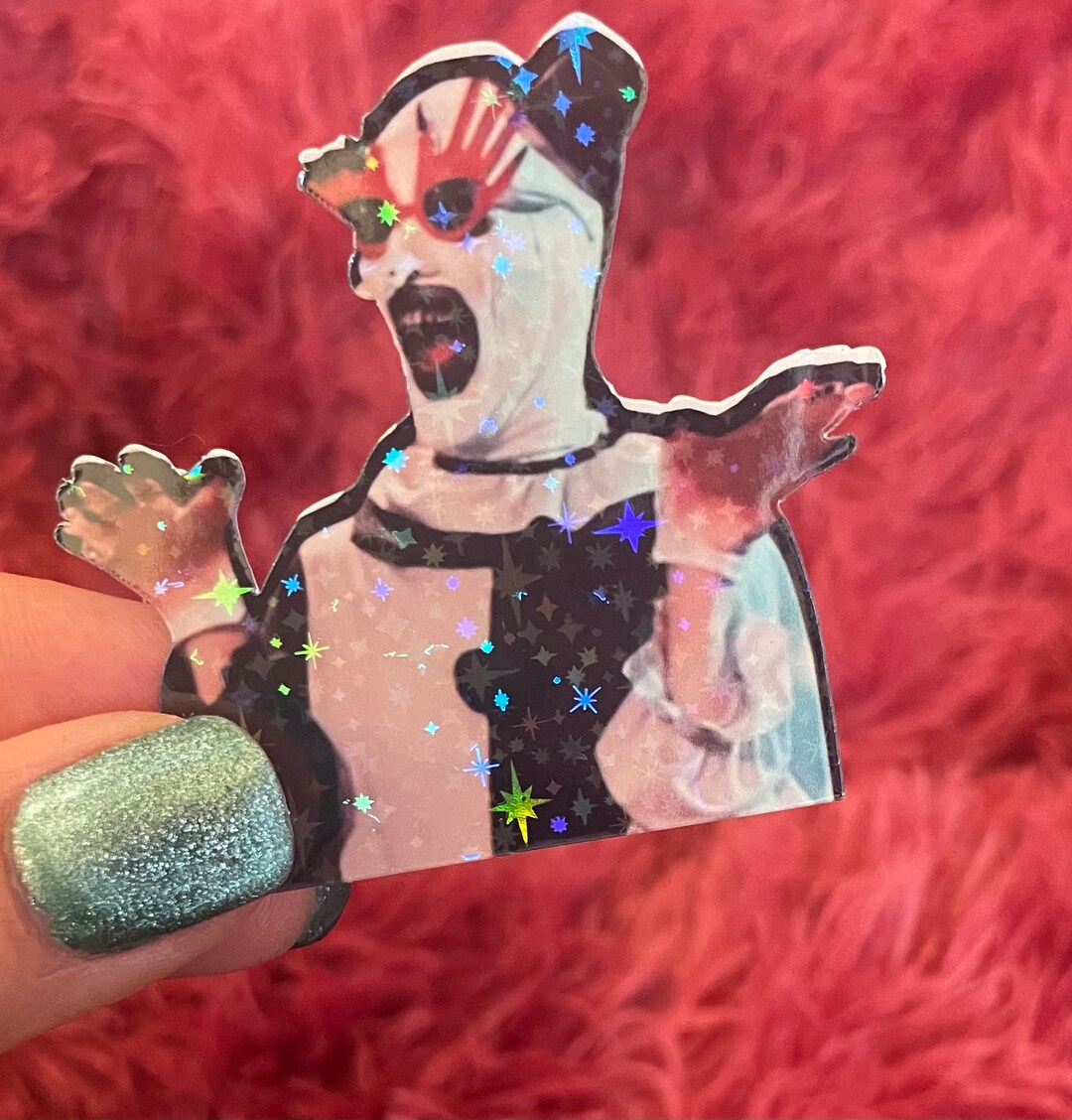 TERRIFIER GLITTER Sticker Art the Clown - Etsy