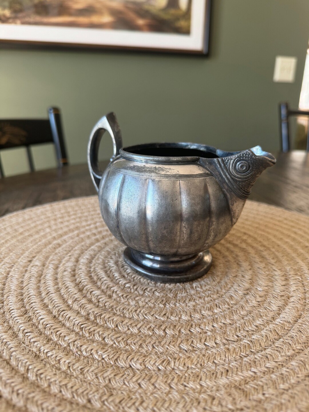 James W. Tufts Vintage chicken Creamer - Etsy