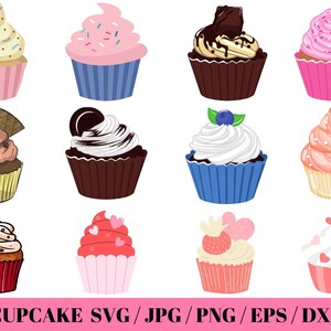 Cupcake SVG, Cake Cut File, Cupcake Bundle Svg, Sweets Svg, Cupcake ...