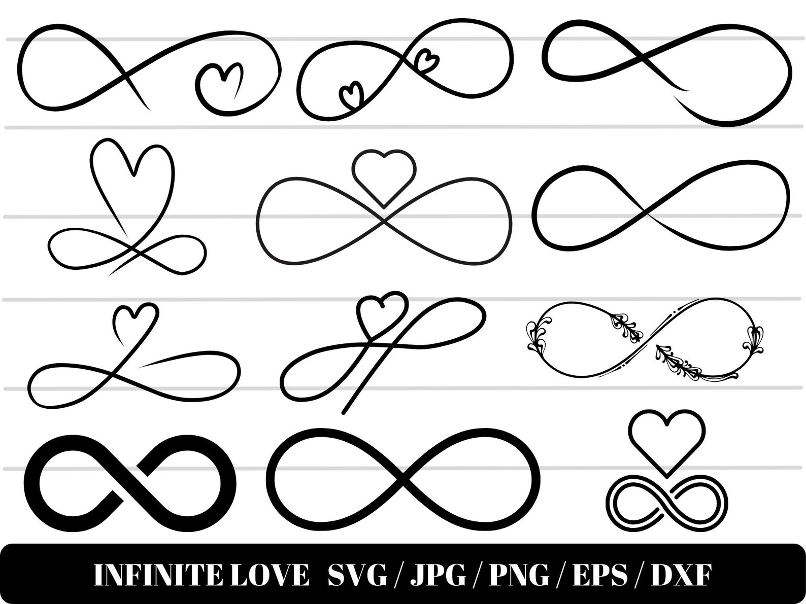 Infinity Symbol SVG, Infinity PNG Bundle, Infinity Clipart, Infinity ...