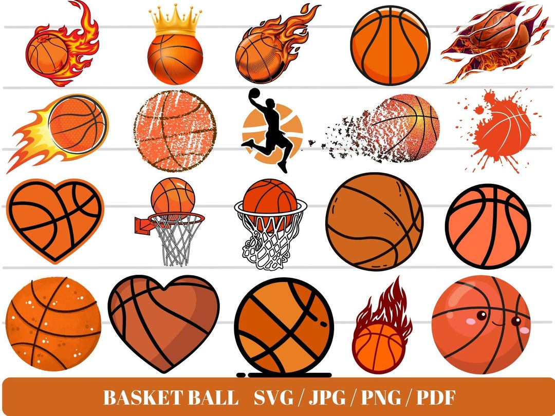 Basketball SVG Files Basketball Cut Files Basketball Vector Files ...