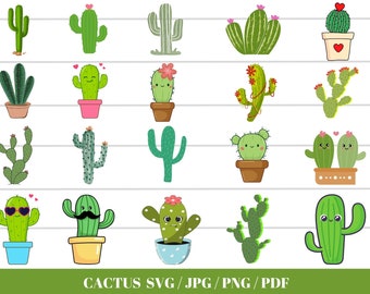 101 Cactus SVG Bundle Cactus Flower SVG File Succulent Png for Shirts ...