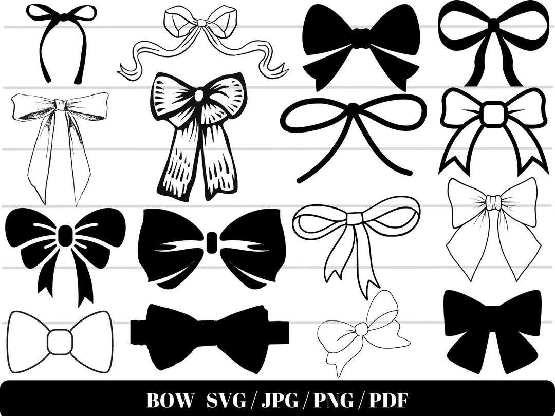 Bows Svg Bundle, 3D Bow Svg File, Bow Cut Files, Bow Laser Template ...