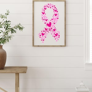 Breast Cancer Awareness Heart SVG, Cancer SVG, Breast Cancer SVG ...