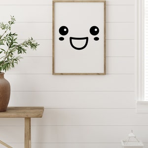 Smiley Face Svg Bundle, Cartoon Emotion Faces SVG Bundle, Kawaii Face ...