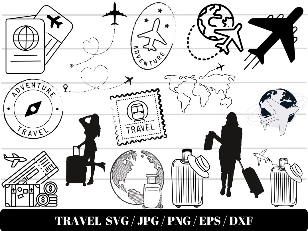 Travel Svg Bundle, Funny Travel Svg, Traveling Svg, Travel Clipart, Svg ...