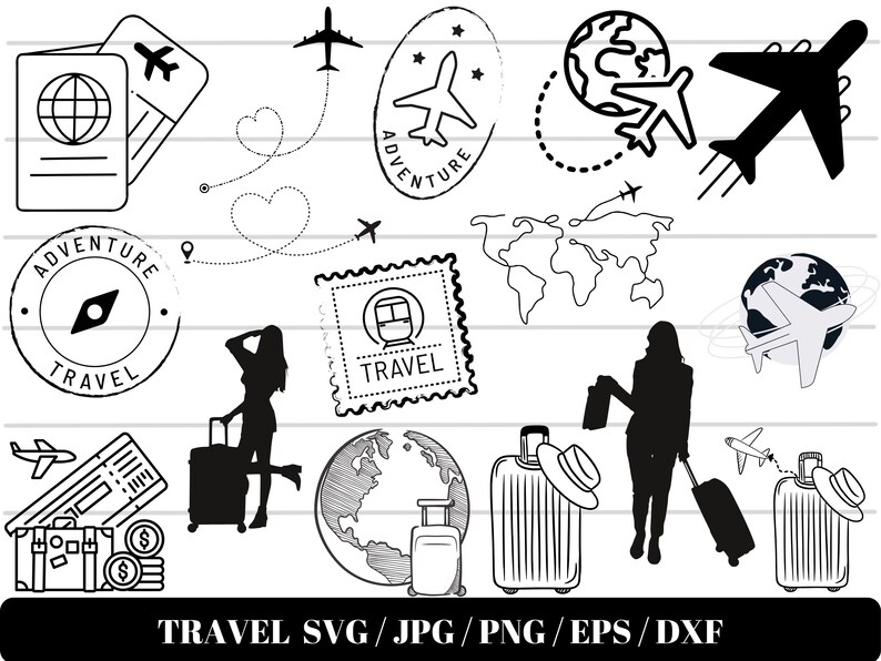 Travel Svg Bundle, Funny Travel Svg, Traveling Svg, Travel Clipart, Svg ...