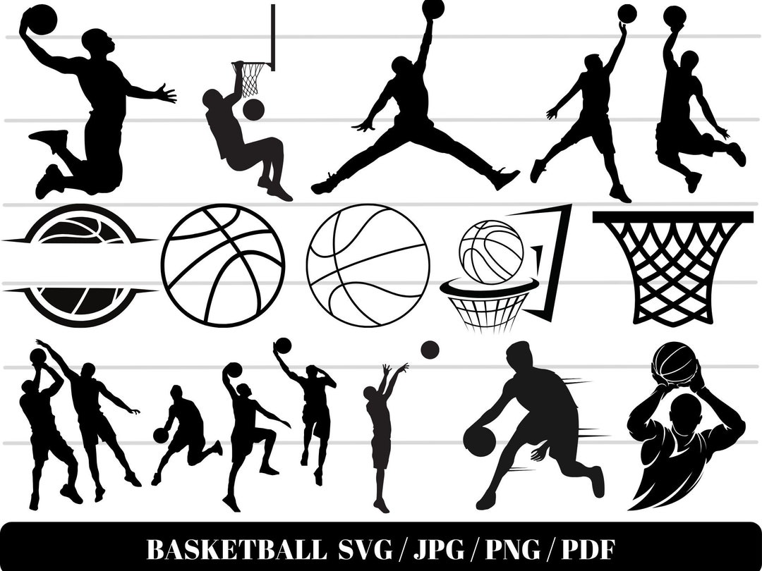 Basketball SVG Bundle, Basketball Monogram Svg, Basketball Name Svg ...