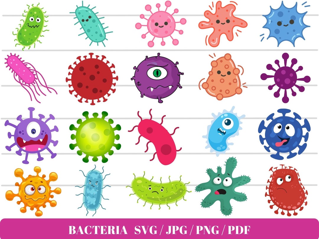 Bacteria Svg,bacteria SVG, Bacteria Clipart, Bacteria Vector, Bacteria ...