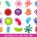 Bacteria Svg,bacteria SVG, Bacteria Clipart, Bacteria Vector, Bacteria ...