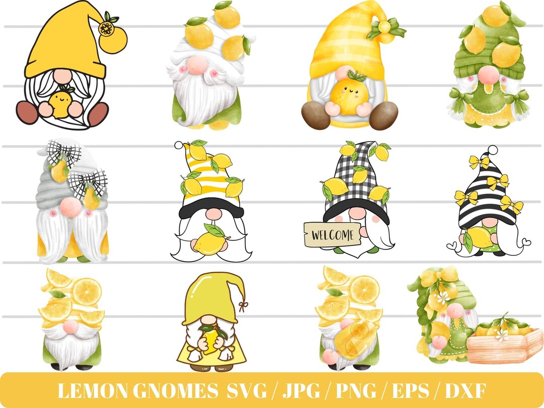 Lemon Gnome Clipart Lemonade Lemon Png Summer Gnomes Fruits Clipart ...