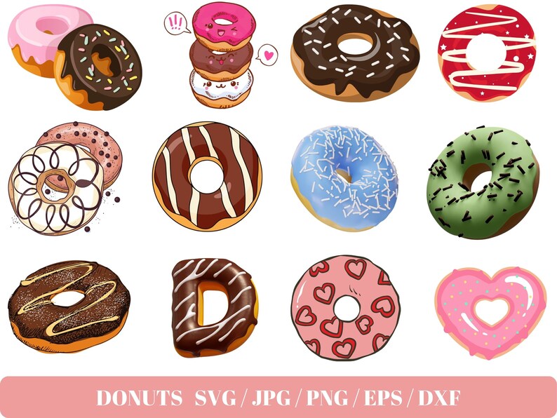 Donut Svg,donut Layered,dxf,dount Cut File,doughnut,birthday,sprinkle ...