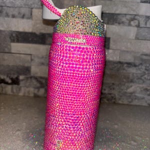 Rhinestone / Bedazzled Waterbottle, Hand Crafted. - Etsy