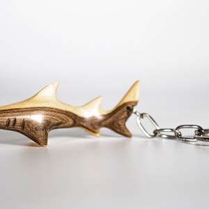 Hand-carved Wood Shark Keychain - Unique Sea Animal Art - Gift Idea - Etsy