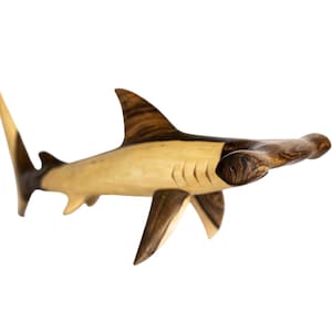 Hand-carved Wooden Hammerhead Shark Sculpture – Marine Art Décor - Etsy