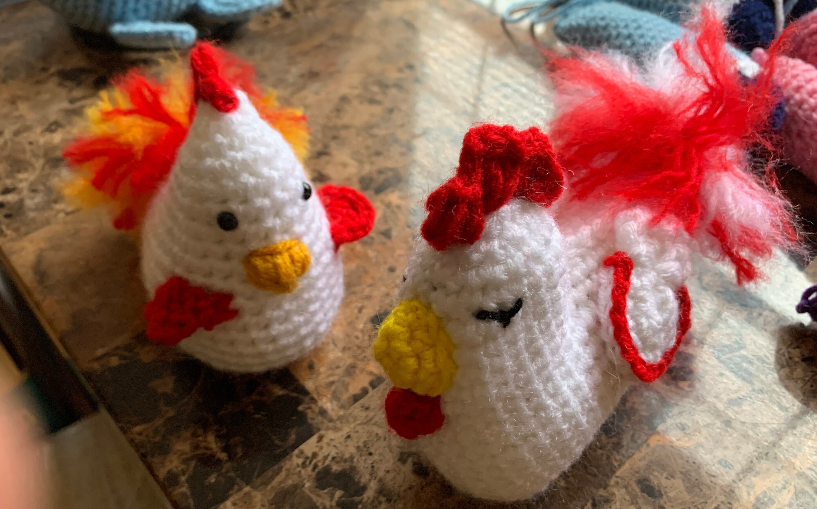 Handmade Crochet Chickens Decor Farmhouse Ready, Baby Chicken Plush ...