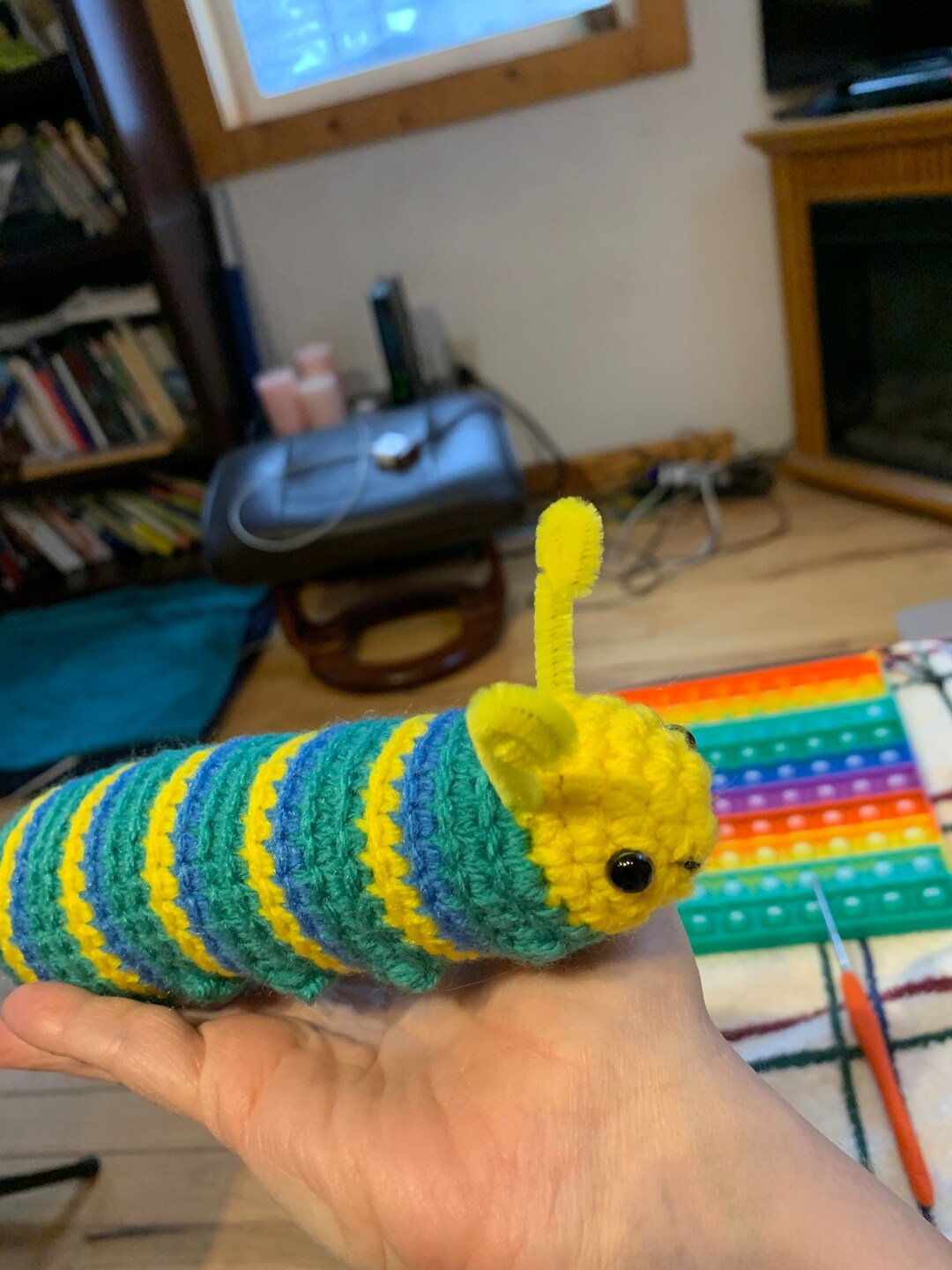 Striped Crochet Caterpillar - Etsy