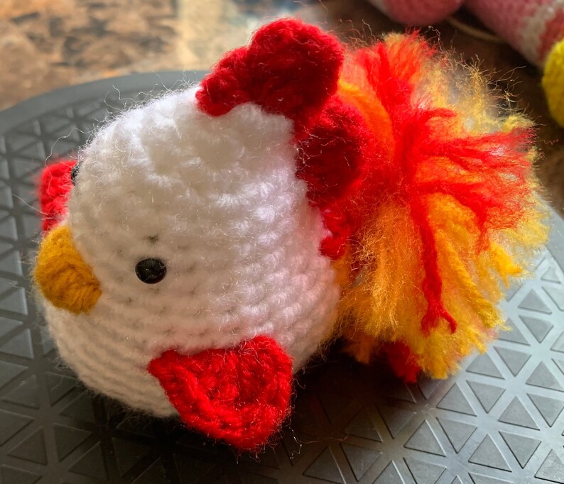 Handmade Crochet Chickens Decor Farmhouse Ready, Baby Chicken Plush ...