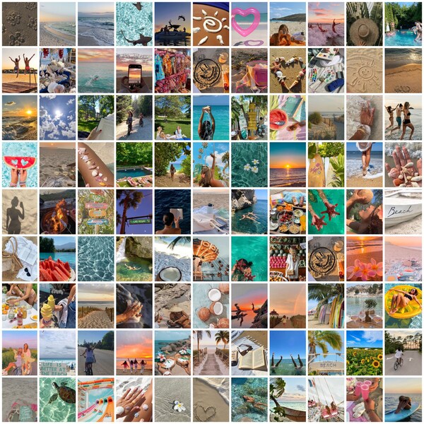 Beach Collage Kit - Etsy
