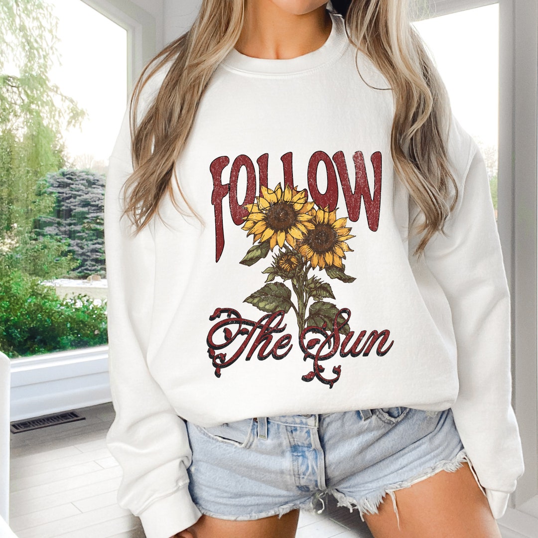 Sunflower Sweatshirt Sunflower Tshirt Sunflower Shirt Floral ...