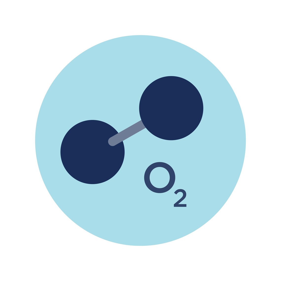 Oxygen Icon in Circle – Vector Medical Symbol for Science Posters ...