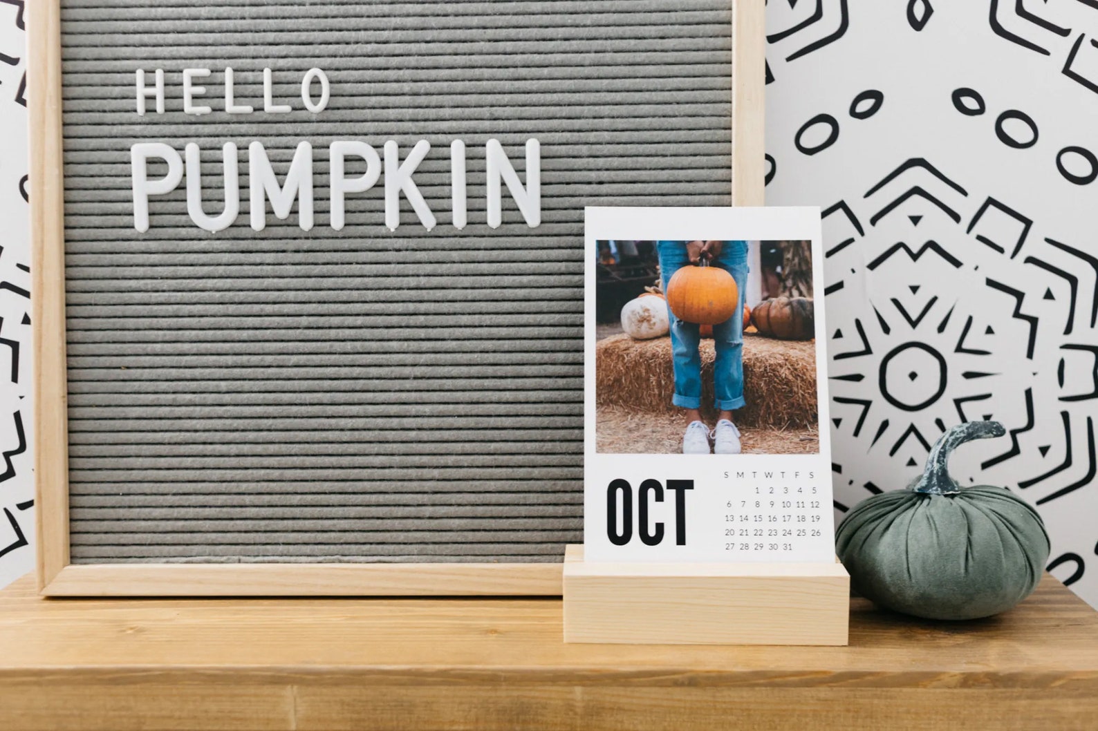 Recycled Wood Block Desktop Calendar - Etsy