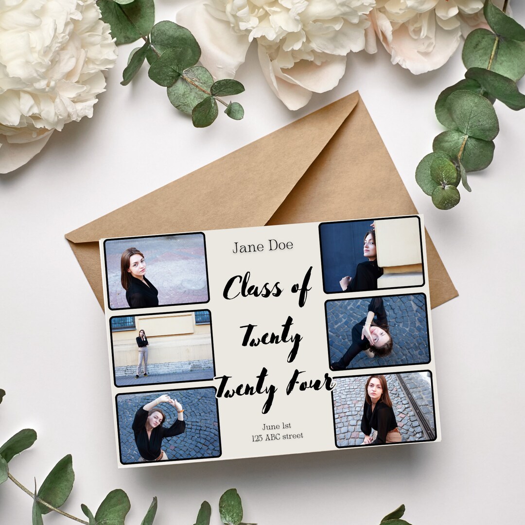 Customizable Graduation Announcement - Etsy