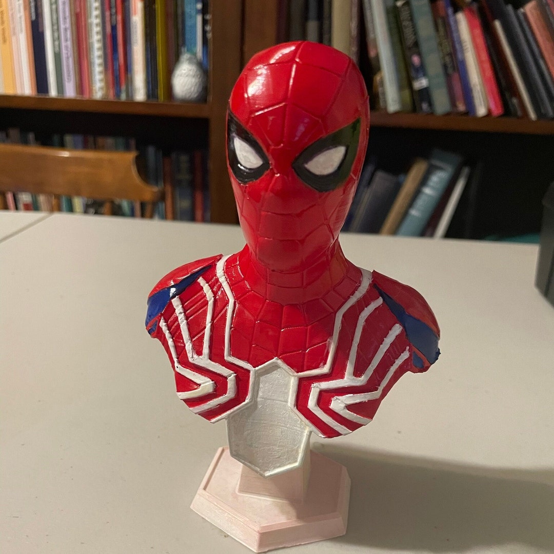 Spider-man Bust 3D Printed Marvel Avengers Infinity War Figure Model ...